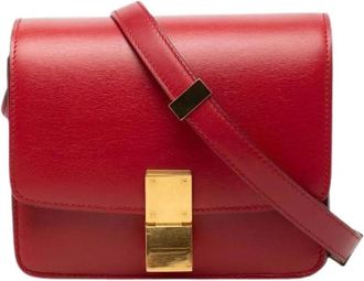 Celine Sac bandouli&egrave;re classique en cuir pr&eacute;-poss&eacute;d&eacute; - Femme - Pre-owned - Rouge - Taille: ONE Size