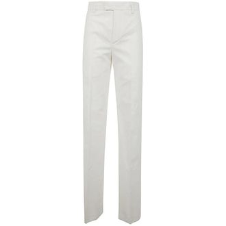 Ann Demeulemeester Femme, Pantalons, Blanc, Taille: 38 FR Pantalon Maaike Coupe Patte dÉléphant