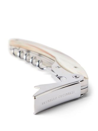 Brunello Cucinelli tire-bouchon en acier inoxydable - Tons neutres