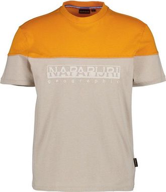 Napapijri Herren T-Shirt beige Baumwolle