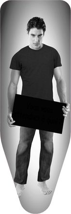 Colombo B&uuml;gelbezug 130 x 50 cm w&auml;rmeempfindlich-Gr&ouml;&szlig;e L, Baumwolle, Herren SI Spoglia 2, 130x50 cm