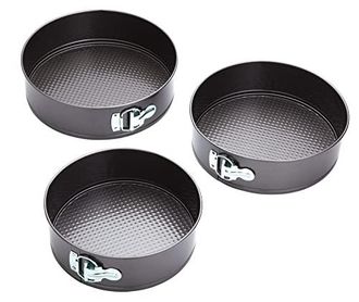 KitchenCraft Non-Stick Springform Cake Tins (Set of 3), KCCAKESET3