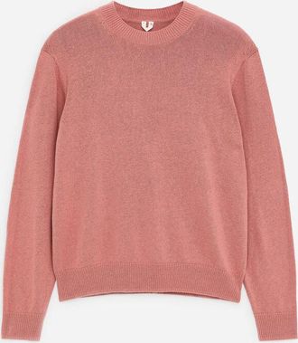 Arket Pullover Aus Leinen Und Baumwolle -Rosa
