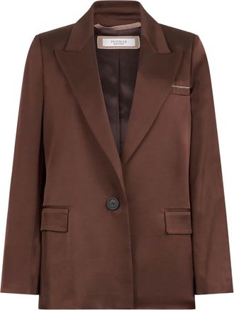 PESERICO Femme, Vestes, Brun, Taille: 38 FR Vestes