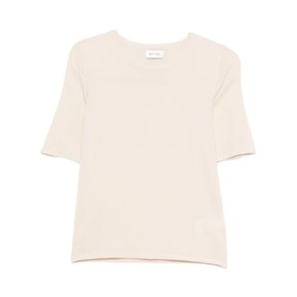 Soft Goat Rundhals-Kurzarmpullover - - Knitwear - Damen - Wei&szlig; - XL