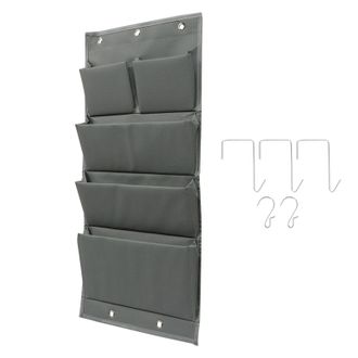 Artibetter Veemoon 5 Taschen T&uuml;r Aufbewahrungstasche aus Oxford Stoff H&auml;ngender Organizer f&uuml;r Wohnheim und Schlafzimmer Umweltfreundliche T&uuml;raufbewahrungstasche 