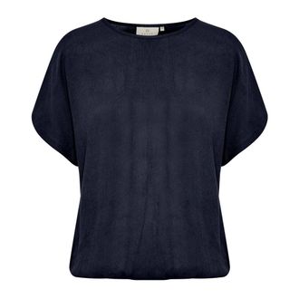 Kaffe Midnight Marine Loose-Fit Top - Femme - Blouses et Chemises - Bleu - Taille: 42 FR
