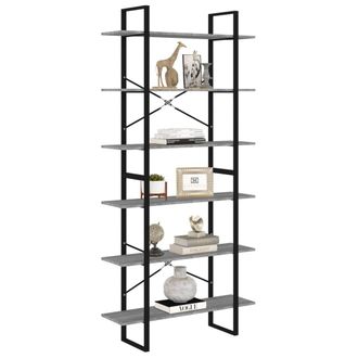 Generic B&uuml;cherregal, Standregal, Wandregal, B&uuml;rorregal, Aktenregal, Regal, Mehrzweckregal f&uuml;r Wohnzimmer, Heimb&uuml;ro, Holzwerkstoff Metall(Wei&szlig; 100x30x105cm) (1