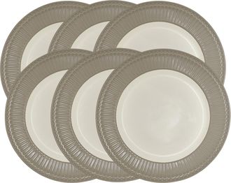 Green Gate Alice Speiseteller warm Grey 26,5 cm Set6