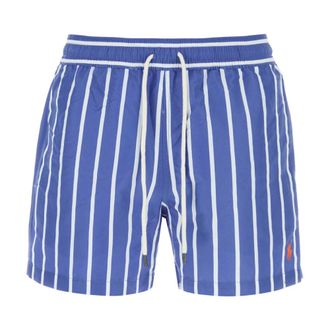 Polo Ralph Lauren Homme, Maillots de bain, Bleu, Taille: XL Striped Swim Shorts