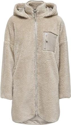 Only Femme Jacket Onlsascha Life Veste Sherpa Noos Otw, Beige, L-XL EU