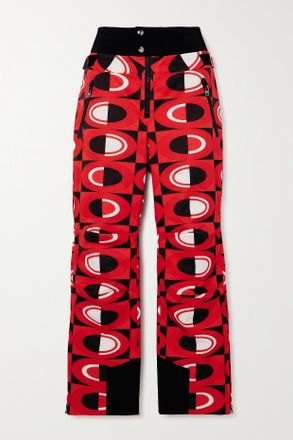 Bogner Maren Bedruckte Skihose Mit Geradem Bein - Rot
