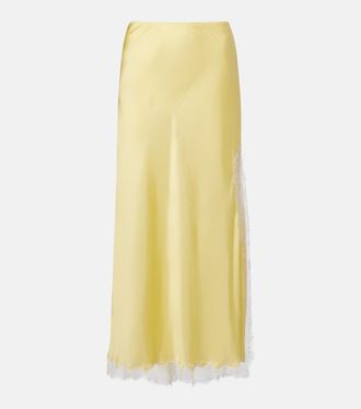Poupette St Barth Jupe nuisette Lila en satin