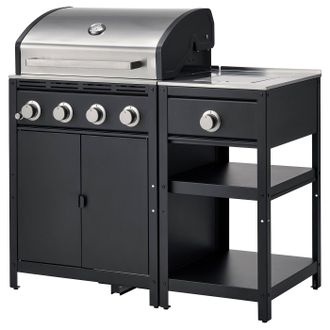 IKEA GRILLSK&Auml;R Gasgrill mit Seitenbrenner