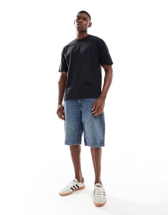 Levi's 469 - Short en jean ample - D&eacute;lavage fonc&eacute;-Bleu marine