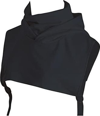 Generic Colliers d&eacute;tachables pour femmes et hommes - Col &agrave; capuche solide - Chemisier amovible avec faux col - Taille &eacute;lastique - Col roul&eacute; - Pour femme, Noir
