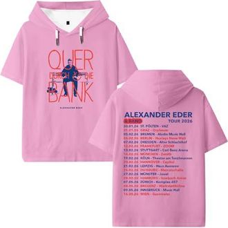 Generic Alexander Eder Quer durch die Bank Tour 2026 Merch T-shirt &agrave; capuche d&eacute;contract&eacute; &agrave; manches courtes, 02, 4XL