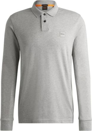 HUGO BOSS Homme, Tops, Gris, Taille: XL Passerby Long Sleeve Polo