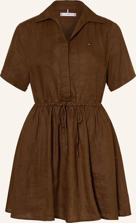 Tommy Hilfiger Leinenkleid braun