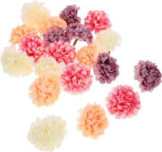 Cabilock 20stücke Kunstblumenköpfe Mini Blumen Zum Basteln DIY Handwerk Blumenköpfe Für Hochzeiten Partys Dekoration Blumenköpfe Für Heimwerkerprojekte