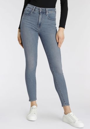 Levi's Skinny-fit-Jeans LEVIS 721 HIGH RISE SKINNY, Damen, Gr. 25, L&auml;nge 32, blau (blau used, denim), Denim/Jeans, Obermaterial: 85% Baumwolle, 7% Lyocell, 6