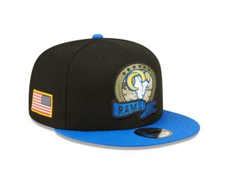 New Era NFL LOS Angeles RAMS Salute to Service 2022 Snapback 9FIFTY Game Cap, Größe :S/M