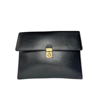 Loewe Pochette en cuir Pre-owned - Femme - Pre-owned - Noir - Taille: ONE Size