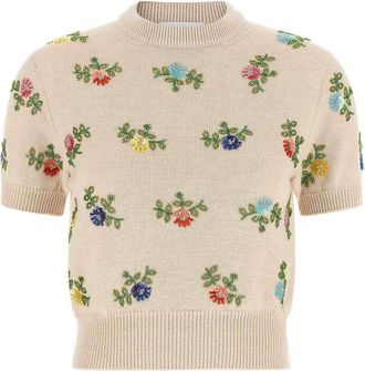 Paco Rabanne Pull Col Rond - Beige