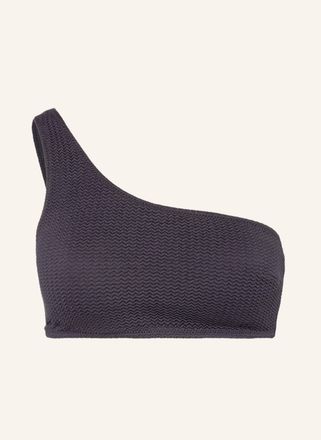 Seafolly One-Shoulder-Bikini-Top Sea Dive schwarz
