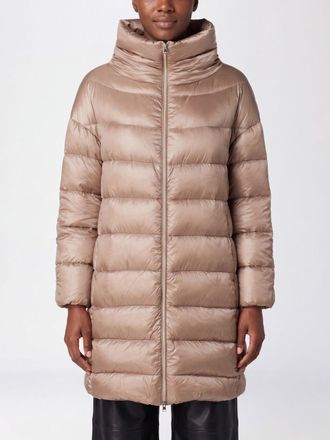 Herno Langer Daunenmantel aus gestepptem Nylon mit Stehkragen und Daunenf&uuml;llung