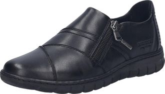 Josef Seibel Damen Businessschuhe Steffi.64,Weite G (Normal),Wechselfu&szlig;bett,wasserdicht,Strassenschuhe,Schnuerung,Black-Black,40 EU