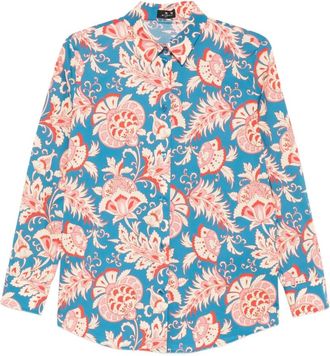 Etro Femme, Blouses et Chemises, Multicolore, Taille: 38 FR Chemise en Coton et &Eacute;lasthanne