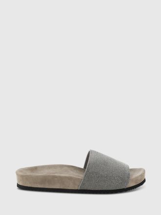 Brunello Cucinelli Sandalen Mit Absatz BRUNELLO CUCINELLI Damen Farbe Grau
