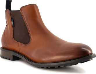 Bugatti Herren Chelsea Boots braun Glattleder