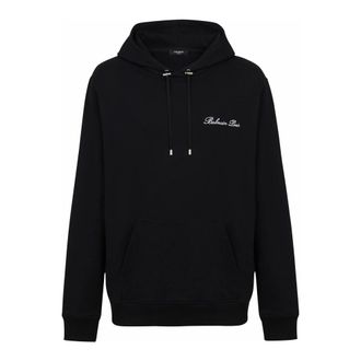 Balmain Homme, Sweatshirts et sweats &agrave; capuche, Noir, Taille: 2XL Signature Sweat &agrave; capuche