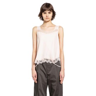 Maison Margiela Mirrored Lace Slip Top