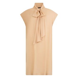 Fabiana Filippi Femme, Robes, Beige, Taille: 40 FR Robe Midi &agrave; Col