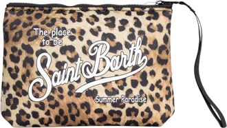 MC2 Saint Barth Homme, Sacs, Multicolore, Taille: ONE Size Aline Scuba Leopard Pochette