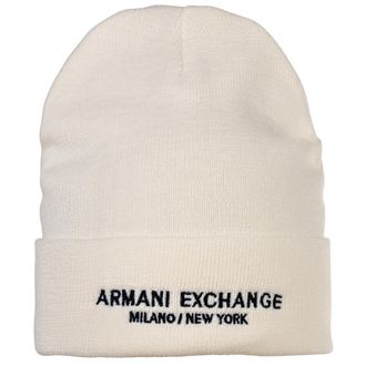 A|X Armani Exchange Caps & M&uuml;tzen - Cappello Beanie - Gr. ONE SIZE - in Wei&szlig; - f&uuml;r Damen