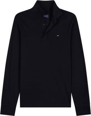 Eden Park Polo manches longues en coton m&eacute;lang&eacute;