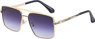 Generic Lunettes de soleil rétro en métal pour hommes et femmes pour la conduite (couleur : D, taille : moyen) 2026, b, Taille unique