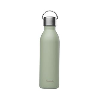 Qwetch Qwetch - Trinkflasche 600 ml Edelstahl Linden Gr&uuml;n Active - Thermosflasche aus 90% recyceltem Inox - 24h Kalt & 12h Hei&szlig; - Isolierflasche, Auslaufsich