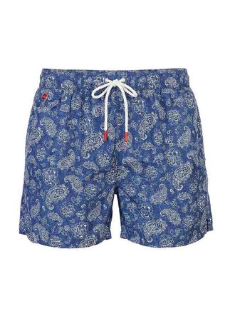 Kiton Short De Bain - Bleu