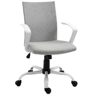 Vinsetto B&uuml;rostuhl Schreibtischstuhl mit Wippenfunktion Kopflehne Home-Office-Stuhl h&ouml;henverstellbarer ergonomisch 360&deg;-Drehr&auml;der Schaumstoff Nylon Grau 61 x 6