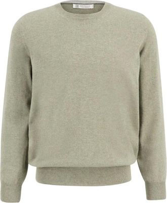 Brunello Cucinelli Homme, Pulls, Vert, Taille: XL Cashmere Tricots