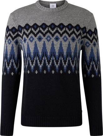 Bogner Norweger-Pullover Ron für Herren - Navy-Blau/Grau - 3XL