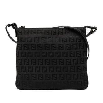 Fendi Pre-owned Canvas Umh&auml;ngetasche - - Pre-owned - Damen - Schwarzk - ONE SIZE