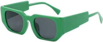 Generic Lunettes De Soleil Carrées À Petite Monture For Hommes Dextérieur For Femmes(Green)