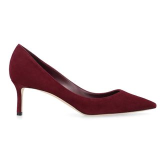 Jimmy Choo London Femme, Chaussures, Rouge, Taille: 36 EU Escarpins en Daim &agrave; Talons Aiguilles