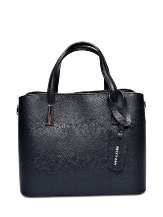 Anna Luchini Schwarz Rindsledertasche